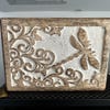 Carved Wood Dragonfly Storage Box - Etsy