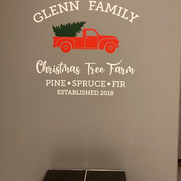 Christmas Tree Sign | Personalized Family Christmas Trees | Pine Spruce ...