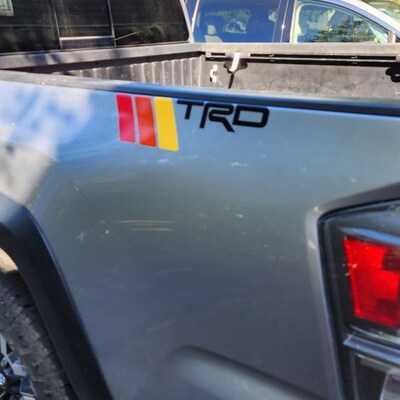 Many Colors & Sizes Tri 3 Color Retro Racing Stripes Rainbow Vinyl Die ...