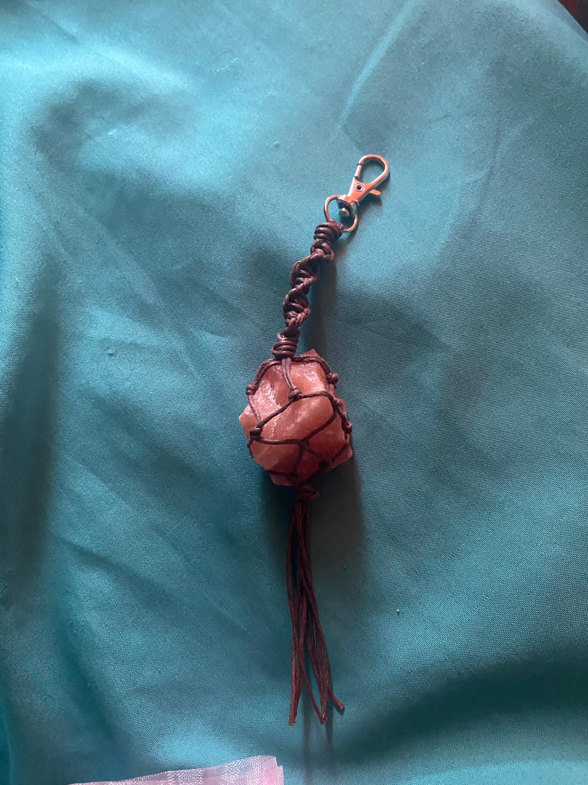 Himalayan Salt Rock Keychain Salt Rock Decor Crystal | Etsy