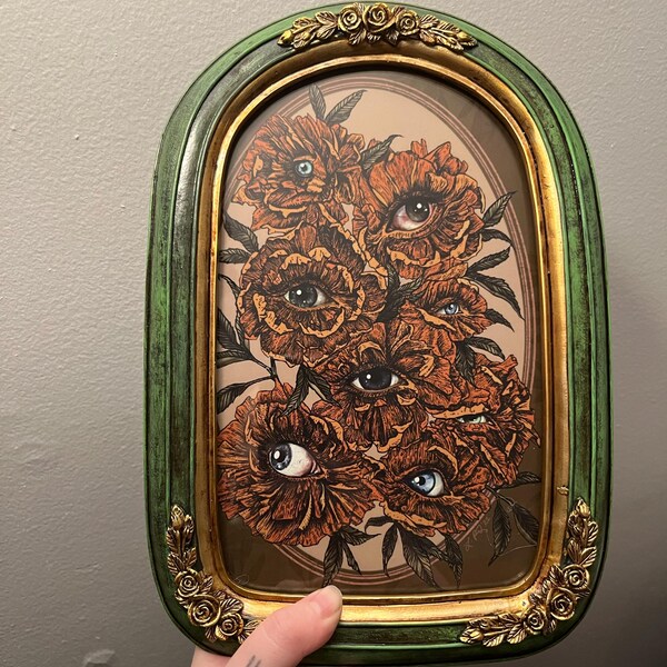 All Seeing Florals, Fantasy Cottagecore, Creepy Bouquet, Creepy ...