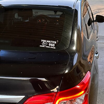 You Matter, Mental Health Decal, 988 Decal, 988 Suicide and Crisis ...