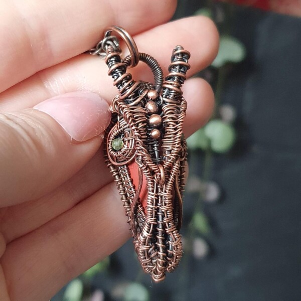 PDF Tutorial - Dragon Pendant - Macrame & Wire Pattern - Necklace Tutorial - Dragon Necklace - Etsy