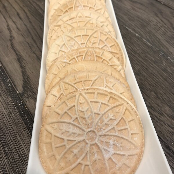 Fake Pizzelle Cookies for Display Faux Cookie Italian Pizzelles Food ...