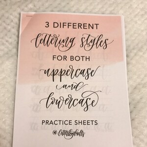 3 Different Lettering Styles DIGITAL DOWNLOAD iPad Lettering Practice ...