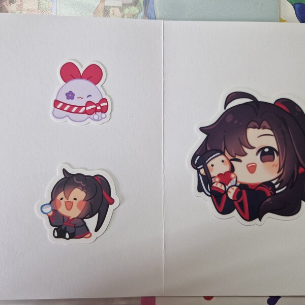 MXTX Heart Glossy Vinyl Stickers | Tgcf Mdzs Svsss | Cute Die Cut ...