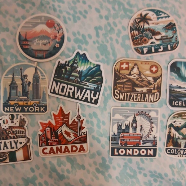 New York Travel Sticker // New York Decal for Suitcase, Laptop, Car or ...