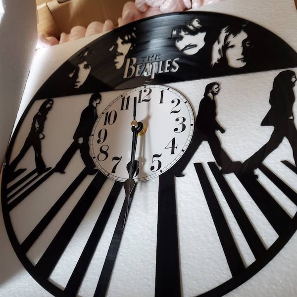 Vinyl Record Wall Clock **FREE SHIPPING in USA** - Vintage - Re ...