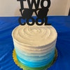 TWO Cool Cake Topper, Two Cool Theme, Second Birthday Theme, Two Cool ...