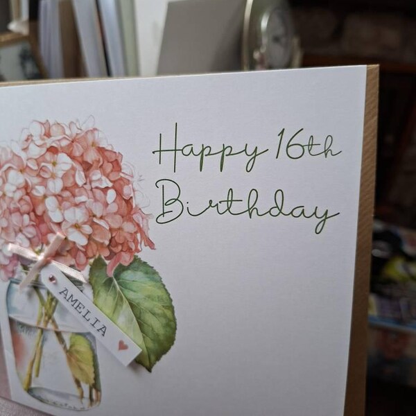 Personalised Happy Retirement Card, Congratulation Daffodil Handmade ...