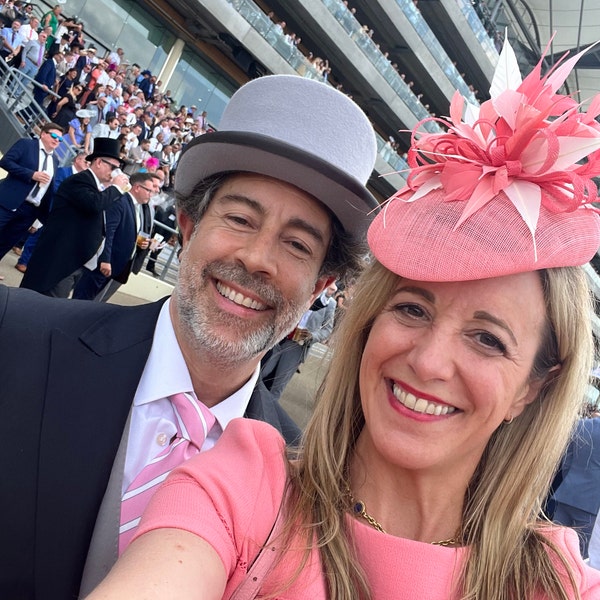 Felt Races Hat, Camel Felt Fascinator, Winter Wedding Cream Hat, Mother ...