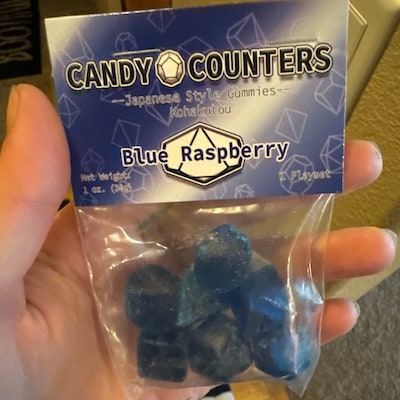 Pineapple Candy Dice, Kohakutou Gummies, Dungeons and Dragons, Roll for ...