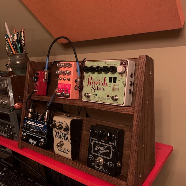 Desktop Pedalboard / Angled Pedalboard / Guitar Pedals Display ...