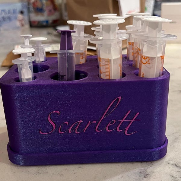 Custom Syringe Holder/drying Rack Made to Order. Customized With Your ...