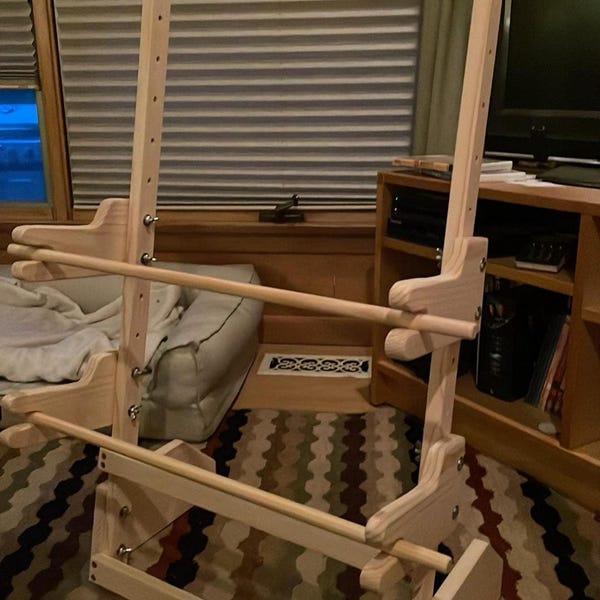Tall Frame Loom - Table or Floor, Wooden Loom, Tapestry, Do-it-yourself ...