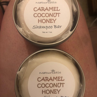 Caramel Coconut Honey Solid CONDITIONER Bar, Argan Oil, Tucuma Butter ...