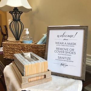 Remove Shoes Mask Required Sanitize Hands PRINTABLE SIGN ~ Wash Wear ...