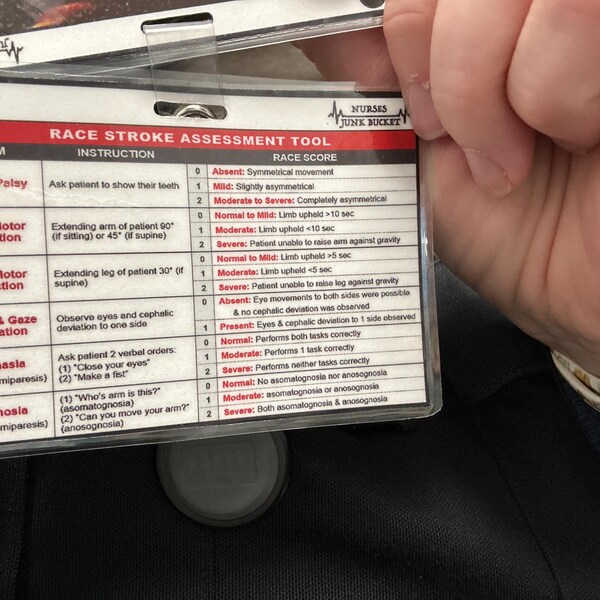 Badge Buddy - RACE Stroke Assessment - Etsy