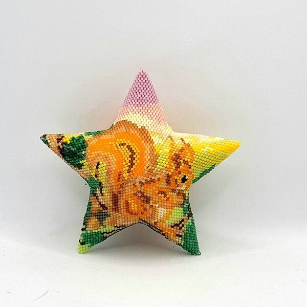 Holy Family 3D Peyote Star Pattern PDF Nativity Scene Beaded Star ...