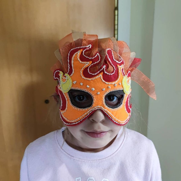 Fire Mask PDF Pattern - Etsy