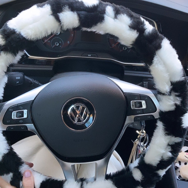 Fuzzy Car Accessories, Steering Wheel Cover, Gear Shift Knob Cover ...
