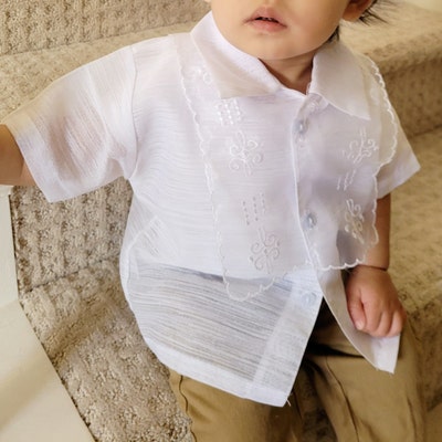BARONG TAGALOG for Baby, Toddlers, BOYS Philippine National Costume ...