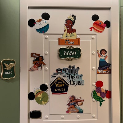 Princess Disney Inspired Princess Disney Cruise Suite Door Magnets ...
