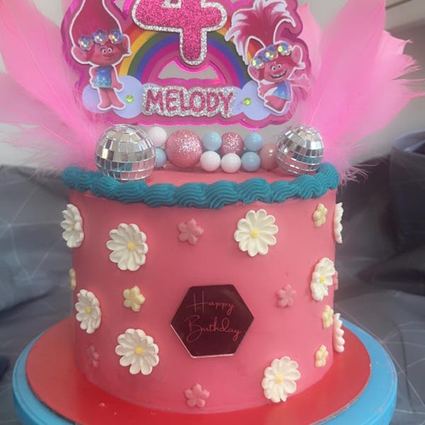 Trolls Princess Poppy Themed Cake Topper! - Etsy UK