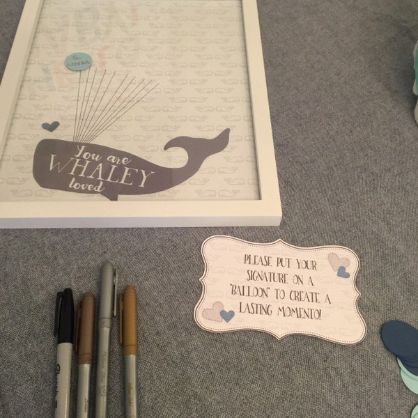 Whaley Loved Baby Shower Decor, Nautical Baby Shower Decorations, Whale ...