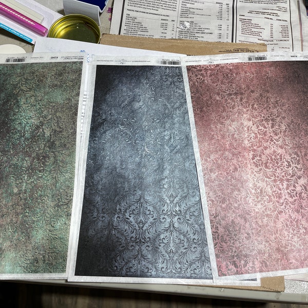 ITD Collection Gothic Stories Wallpaper Decoupage Rice Paper ...