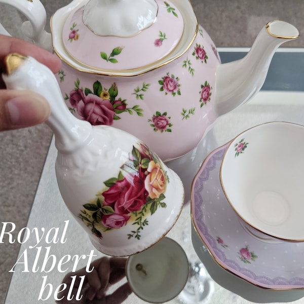 Vintage English Rose China Teapot Set for Six Beautiful Roses . Gold ...