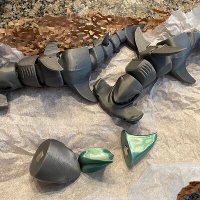 Articulated Hammerhead Fidget Toy Stress Toy - Etsy