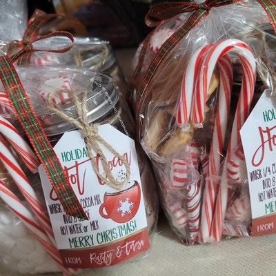 Christmas Gift Tags, Hot Cocoa, Hot Chocolate Recipe Tag Holiday ...