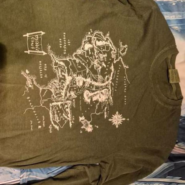 Middle Earth Map Tshirt LOTR Merch the Hobbit Shirt - Etsy