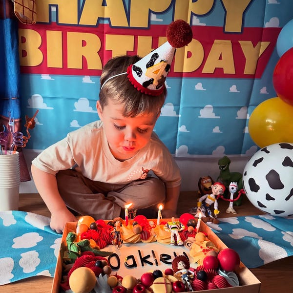 Toy Story Hat -woody Hat-toy Story Birthday Hat-handmade Hat-woody and ...