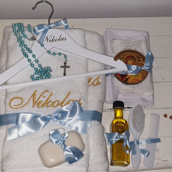Orthodox Personalised Baptism Package standard Box choose Your Colours ...