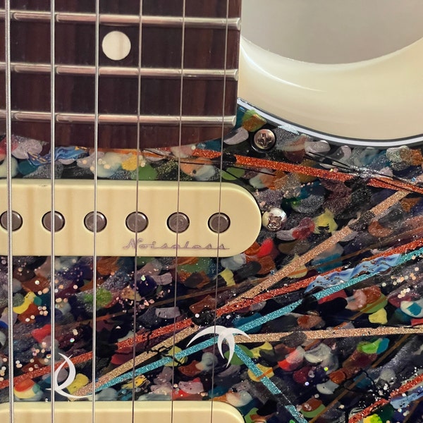 Fender Stratocaster Black, Purples Gold & Chrome Colors One of a Kind ...