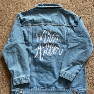 CUSTOM Embroidered Women's Relaxed Fit High Quality Denim Jacket With ...