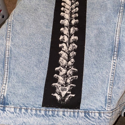 Spine Back Patch Spinal Column Skeleton Patch Bones Patch - Etsy