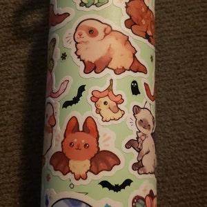 Mini Strawberry Bunny and Flower Bunny Sticker Set of 2 / Cute Rabbit ...