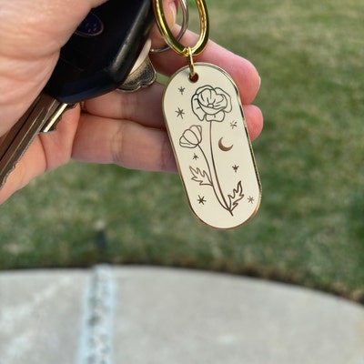 Cosmic Cowgirl Enamel Boot Keychain Serpent Crescent Moon Black, Blush ...