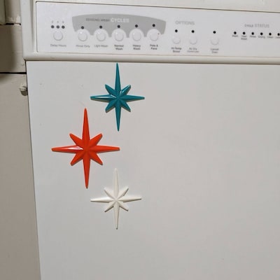 Starburst Magnet Sets of 3 Mid Century Retro Atomic - Etsy