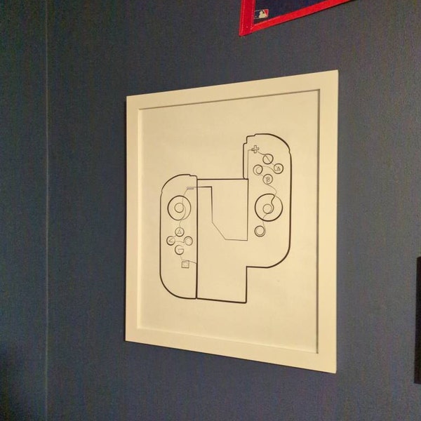 Abstract PC Line Drawing | Minimalist Art | Wall Decor | Computer ...