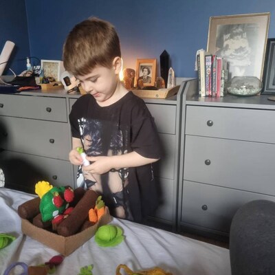 Felt Cookie Baking Food Set, Plush Toys Pretend Play, Montessori, Play ...