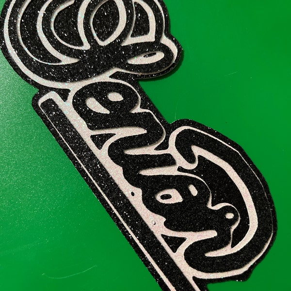 Name for Homecoming Mum - Glitter Decal - Cut Out - Etsy