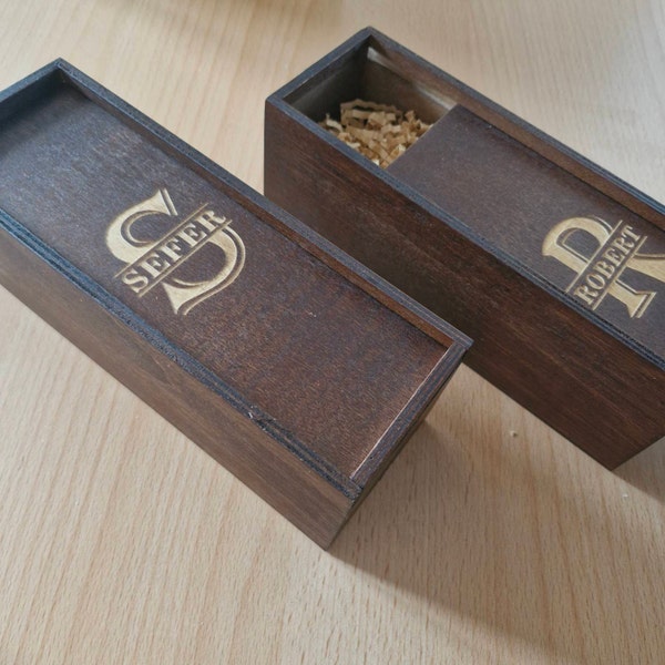 Personalized Groomsmen Gifts Box, Engraved Wooden Box for Wedding, Best ...