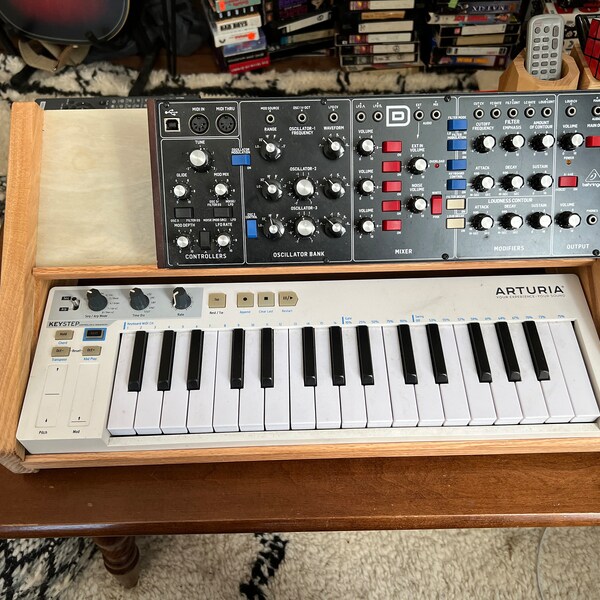 Arturia Keystep Desktop Synth Stand. Wooden Rack for Keystep 32 / 37 ...