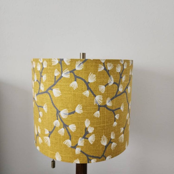 Scandinavian Mustard Fabric Lampshade Handmade by Vivid Shades, Funky ...