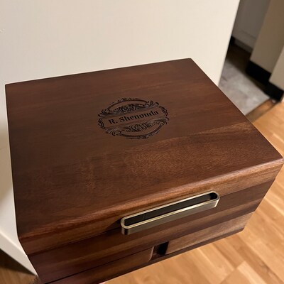 Custom Engraved Birth Flower Jewelry Box for Women Stacked 3 - Etsy