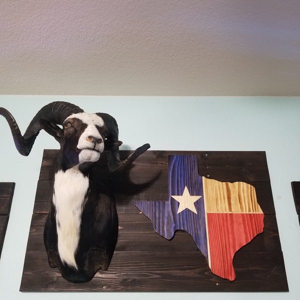Carved Wooden Texas Shaped Flag - Etsy